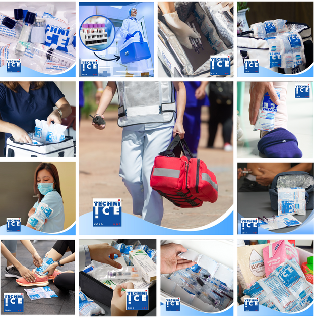 20 Techni Ice Heavy Duty Reusable Dry Ice packs– Smokey BBQ Bits